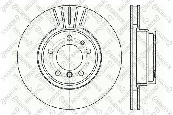 STELLOX Диск тормозной передний для BMW E38 2.5-3.5 M51/M52/M57/M60/M62 93>