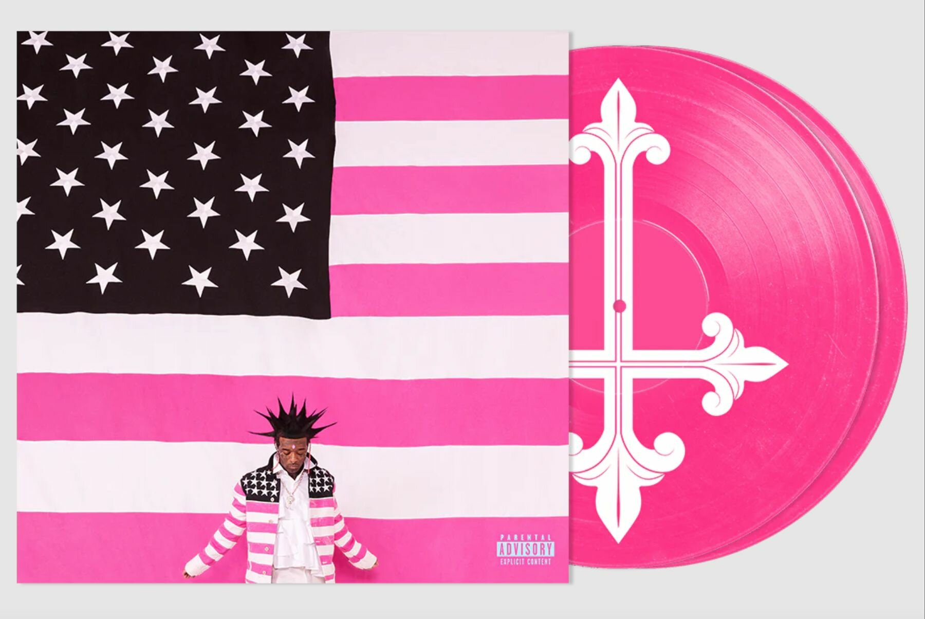 Lil Uzi Vert - Pink Tape (Pink Cross High Quality Picture Disc USA Limited) Розовая с Крестом Виниловая Пластинка