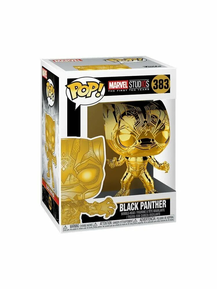 Фигурка Funko Pop Marvel 10th Black Panther (Gold Chrome) (383) 33520