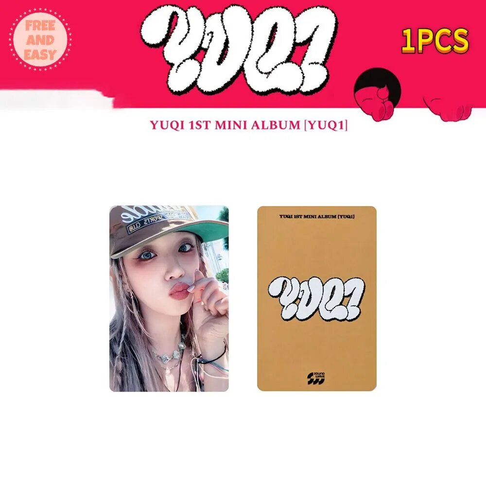 Маленькие открытки вокруг вееров I-DLE YUQI 1st Mini Album YUQ1 EVENT