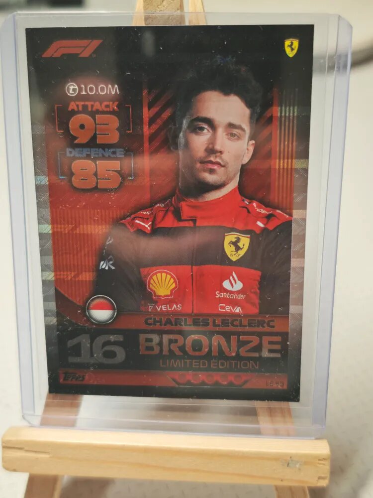 2022 Topps Turbo Attax F1 ограниченные коллекционные гоночные карточки BRONZE LECLERC