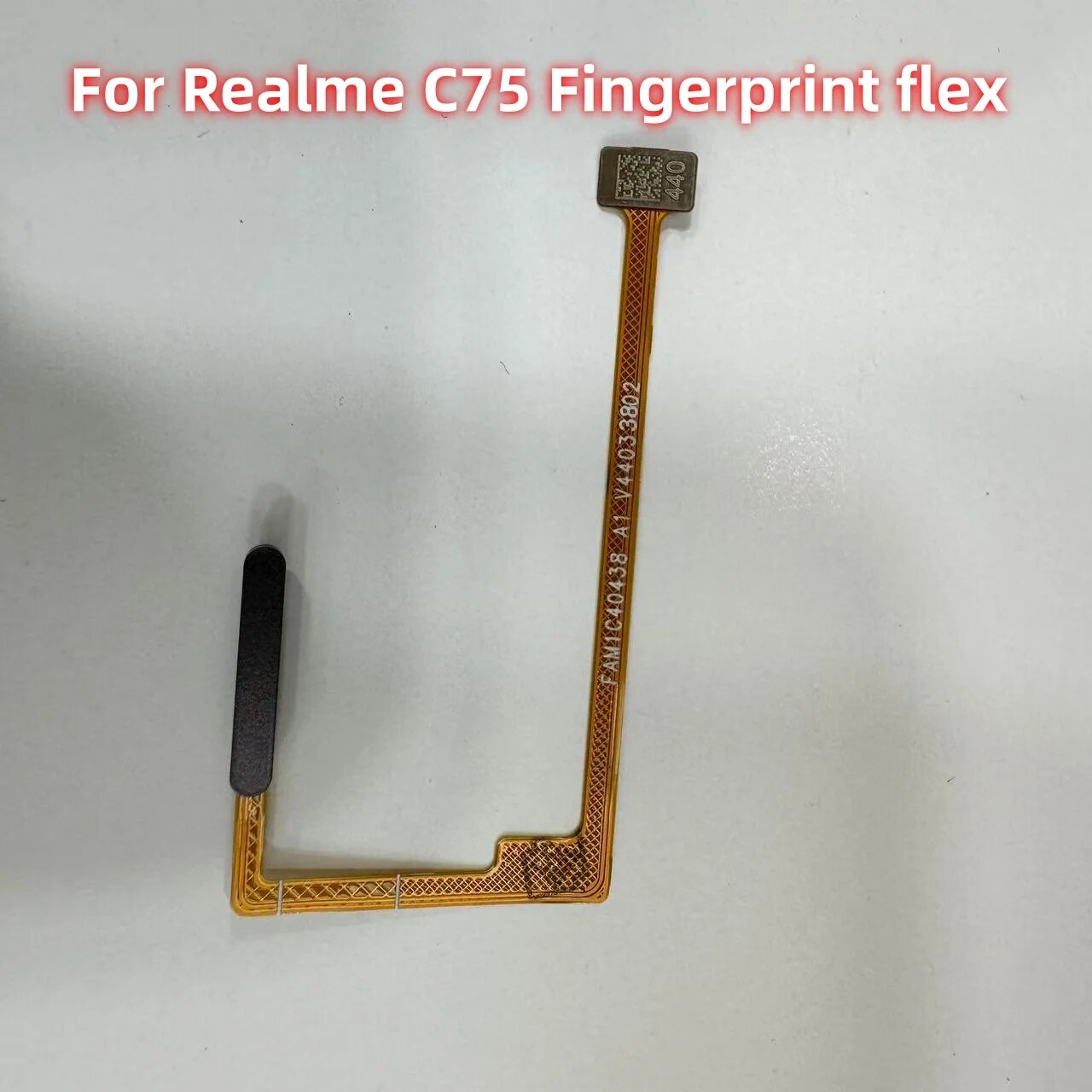 Гибкий кабель Realme c75, отпечаток пальца, кнопка питания, Black