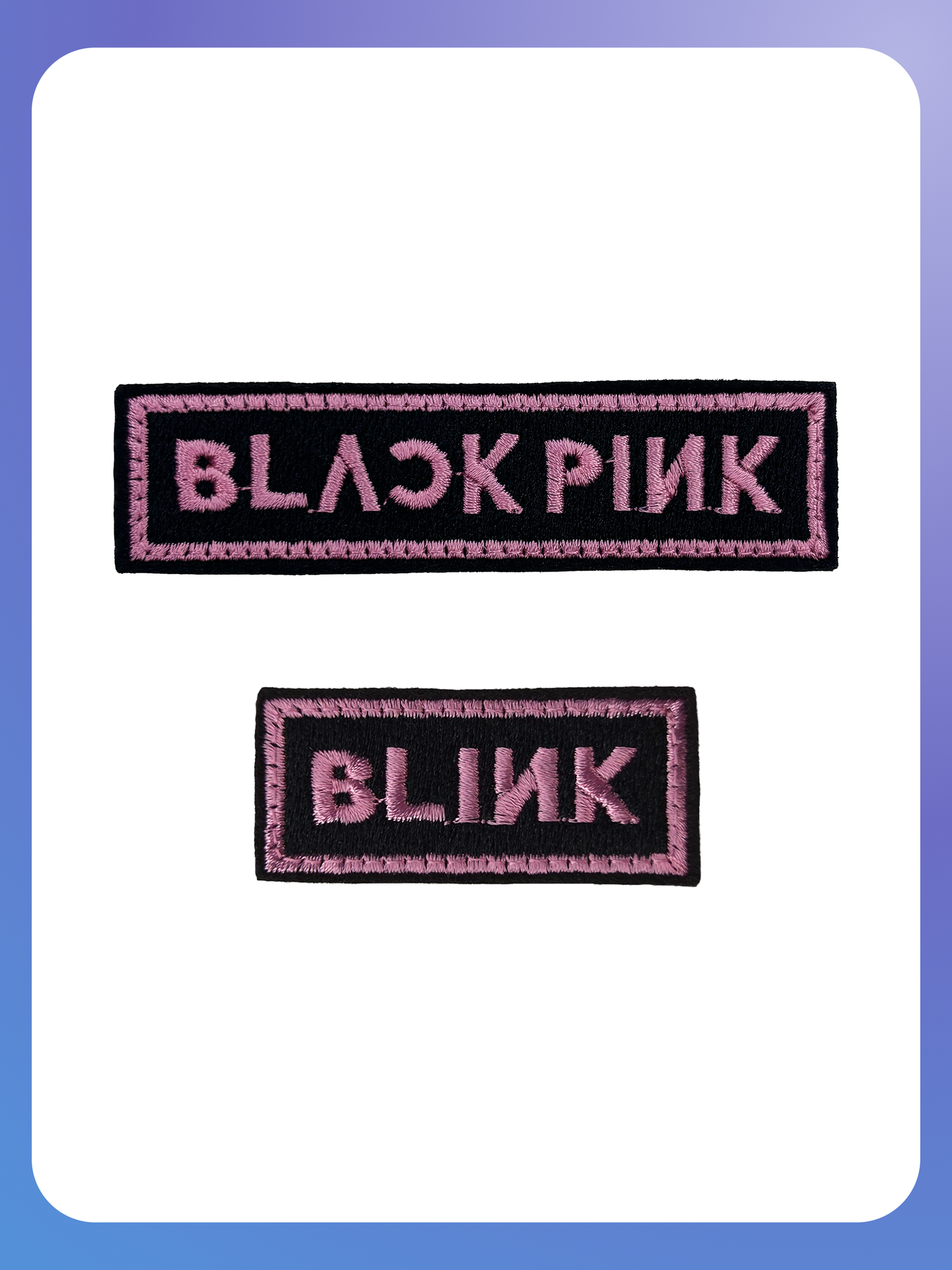 Набор нашивок кей-поп Блэкпинк (BLACKPINK) на клеевой основе