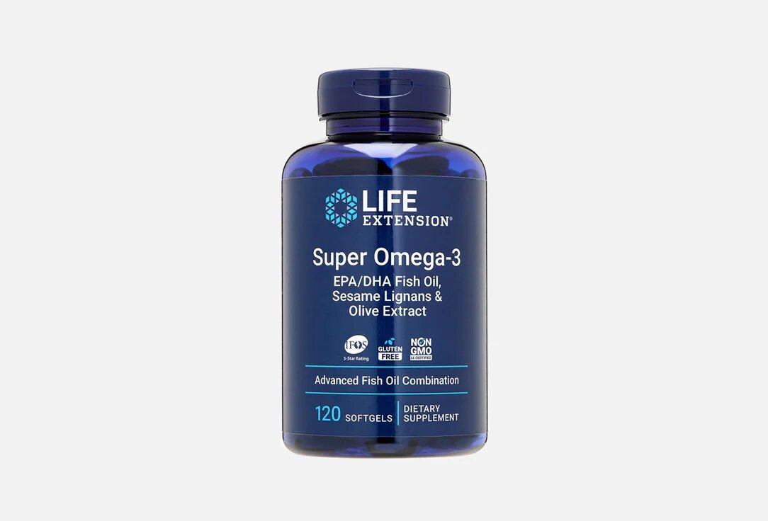 Life Extension 2000 мг в капсулах омега-3 120 шт