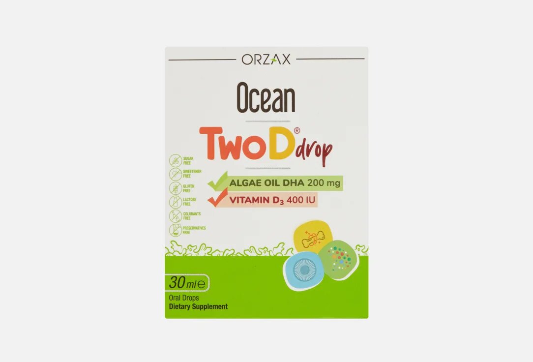 Orzax Ocean TwoD в жидкой форме омега-3 и витамин D3 30 мл
