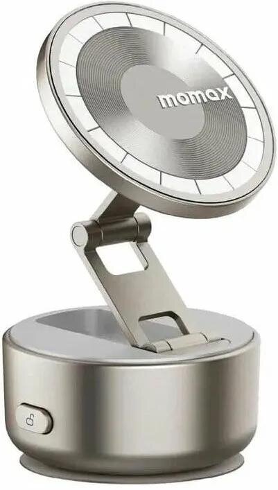 Подставка для смартфона Momax 1-Snap Go Auto Suction Magnetic Phone Stand KH20L (без зарядки), титан