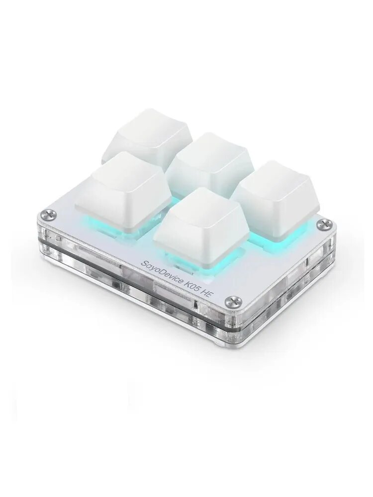 Игровая механическая программируемая клавиатура VOROTEX SayoDevice K05 HE Outemu Pink Switch, для OSU и Geometry Dash