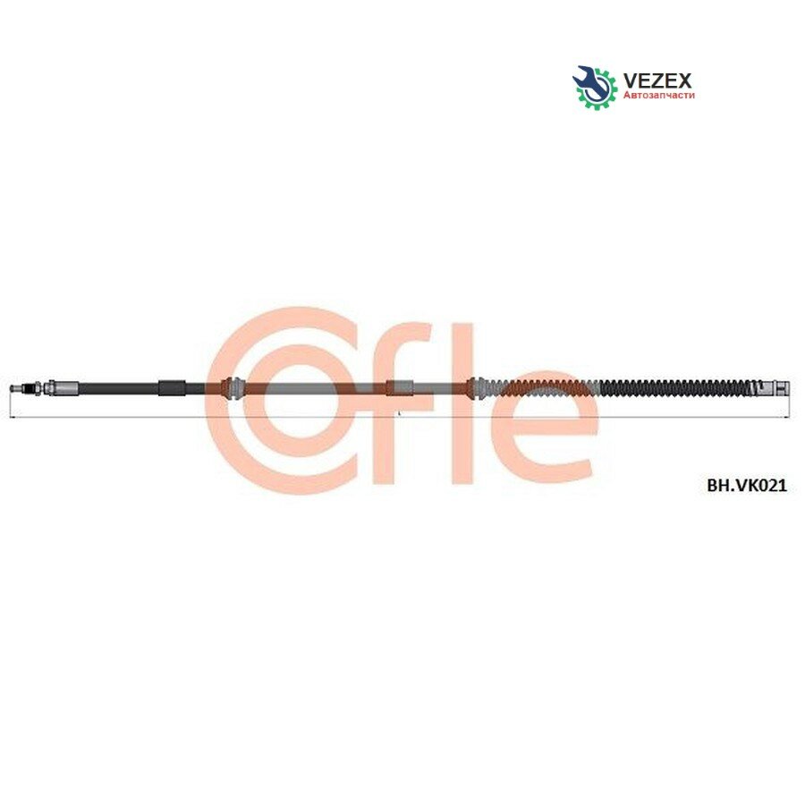 COFLE 92BHVK021 Шланг тормозной передн VW Touareg 03- 92BHVK021