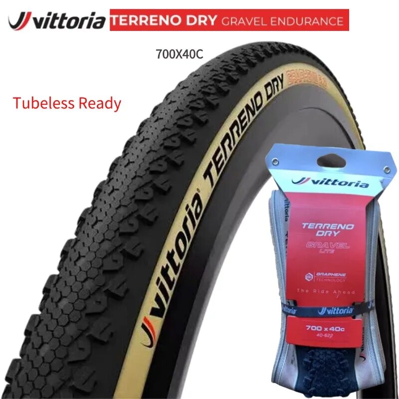 Шины Vittoria Terreno Dry Gravel Endurance 120TPI 700x33C/37C/40C Yellow 700x40C