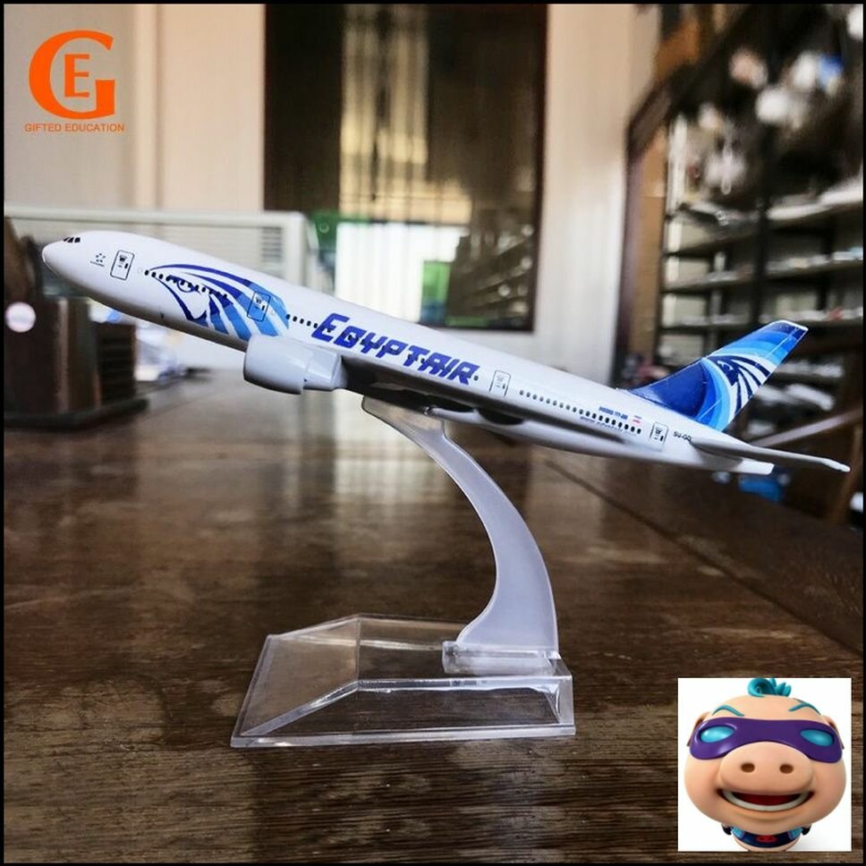 Металлическая Модель Самолета Боинг 777, Авиация Египта B777