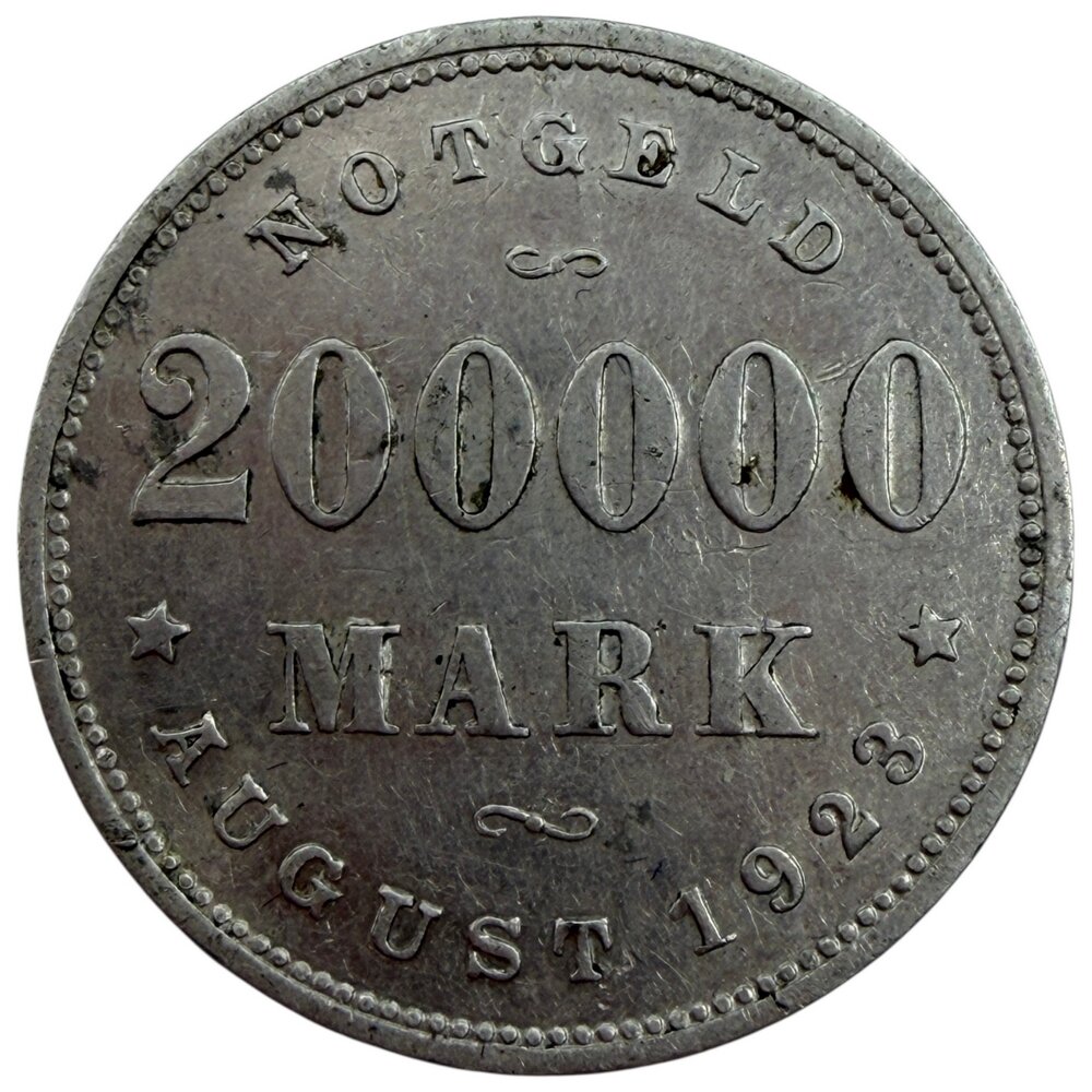 Германия, Веймарская республика, Гамбург 200000 марок 1923 г.