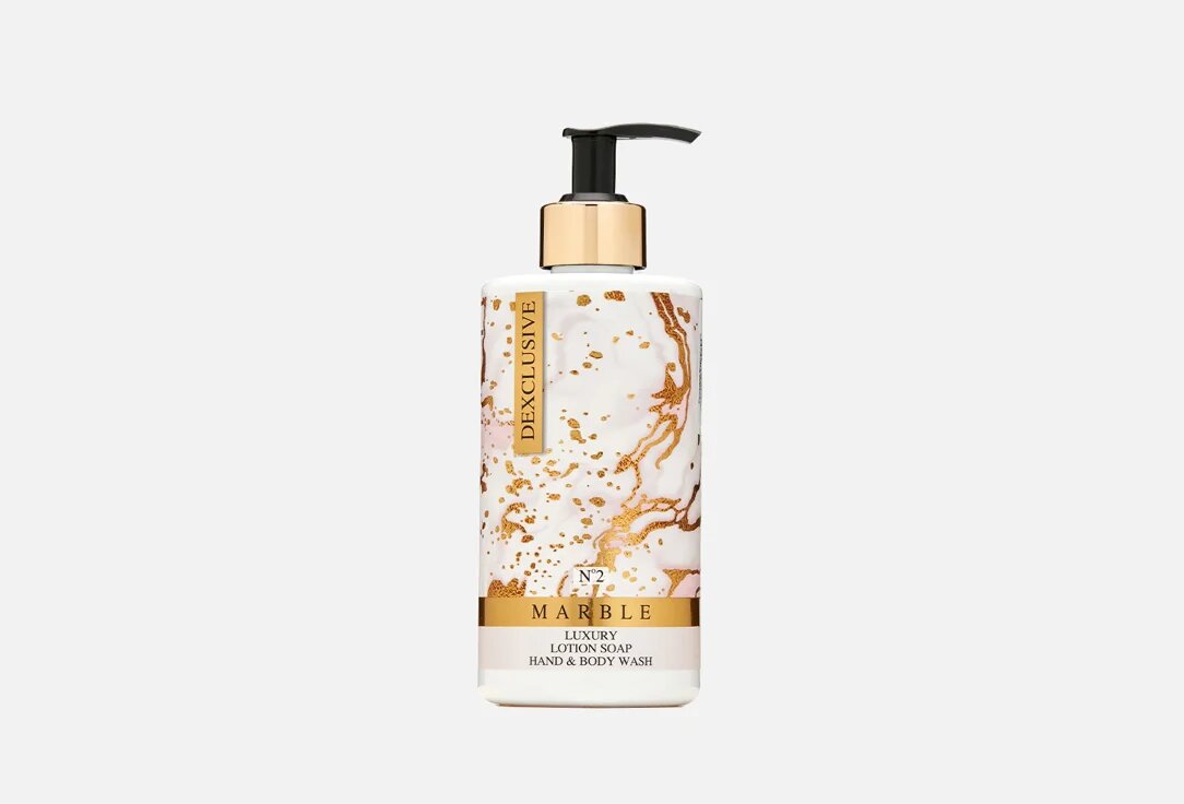 DEXCLUSIVE Luxury lotion soap 2 in 1 Marble №2 Мыло-гель для душа 2 в 1 330мл