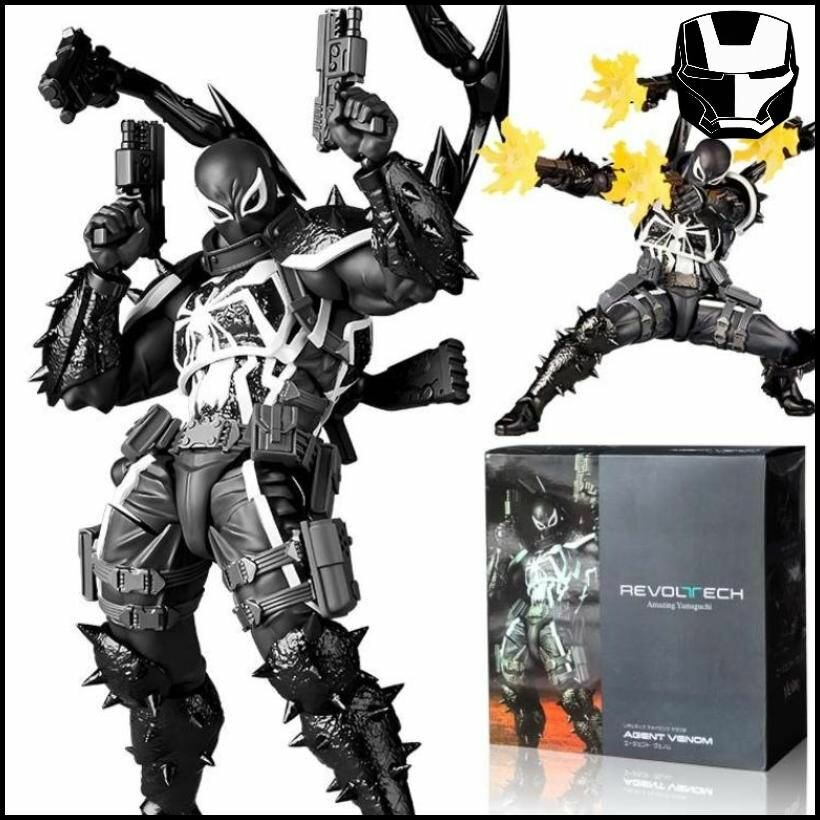 Агент Веном Фигурка, Agent Venom подвижные фигурки,18 см, KAIYODO