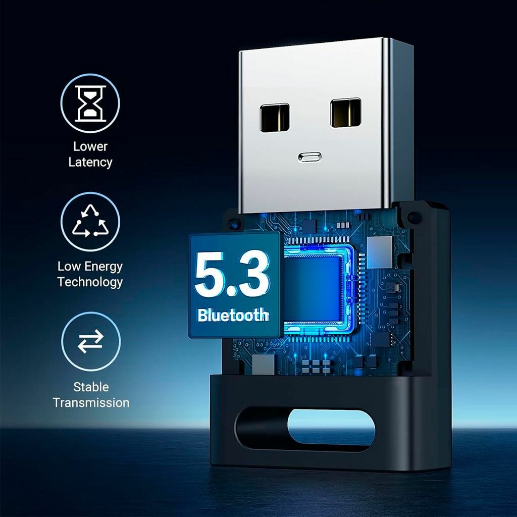 Адаптер Bluetooth UGREEN CM591 (35995) USB-A - 5.3 — фото 1
