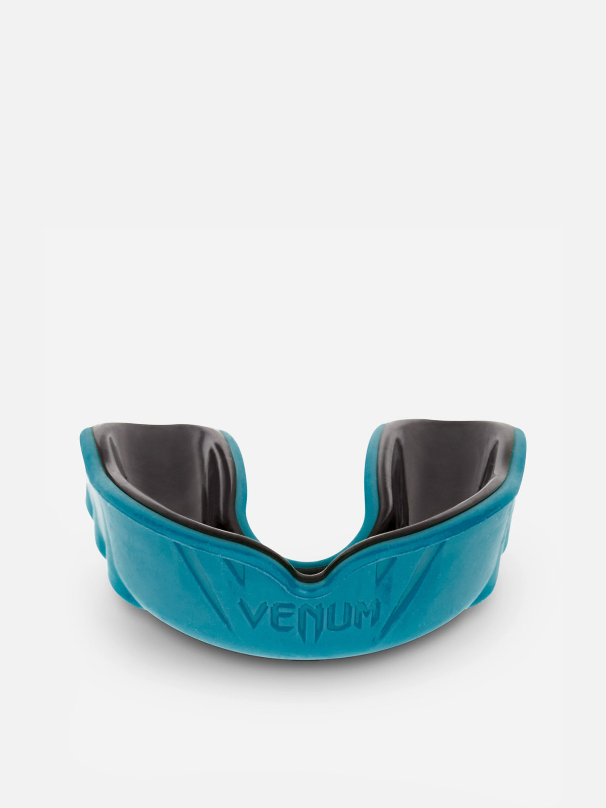 Капа боксерская Venum Challenger Cyan/Black, чехол в комплекте