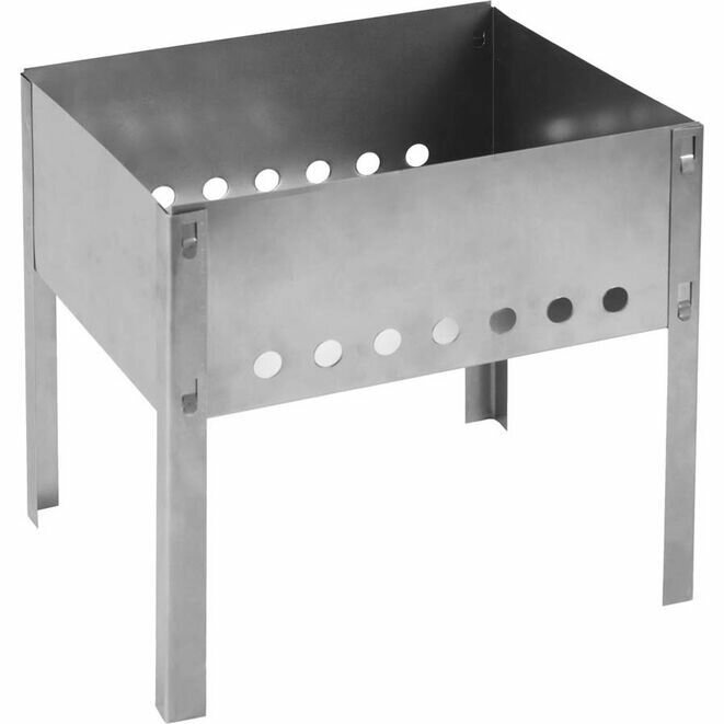 Мангал сборный BARBECUE, GRINDA 300 x 250 x 300 мм, компактный