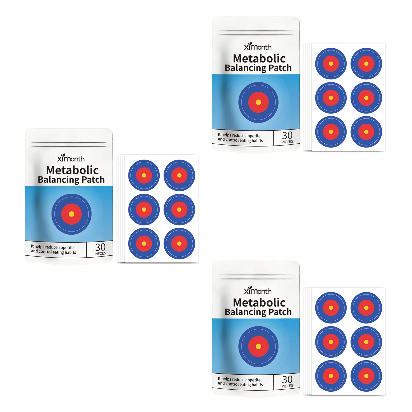 Пластырь для метаболического баланса Daily Wellness 30 шт. 3 X 30pcs Boxed