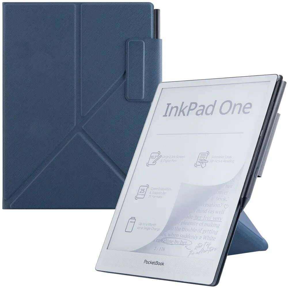 Магнитный чехол для Pocketbook InkPad One (модель PB1030), подставка для оригами и дизайн пряжки для ручки, чехол из искусственной кожи с автоматическим сном/пробуждением