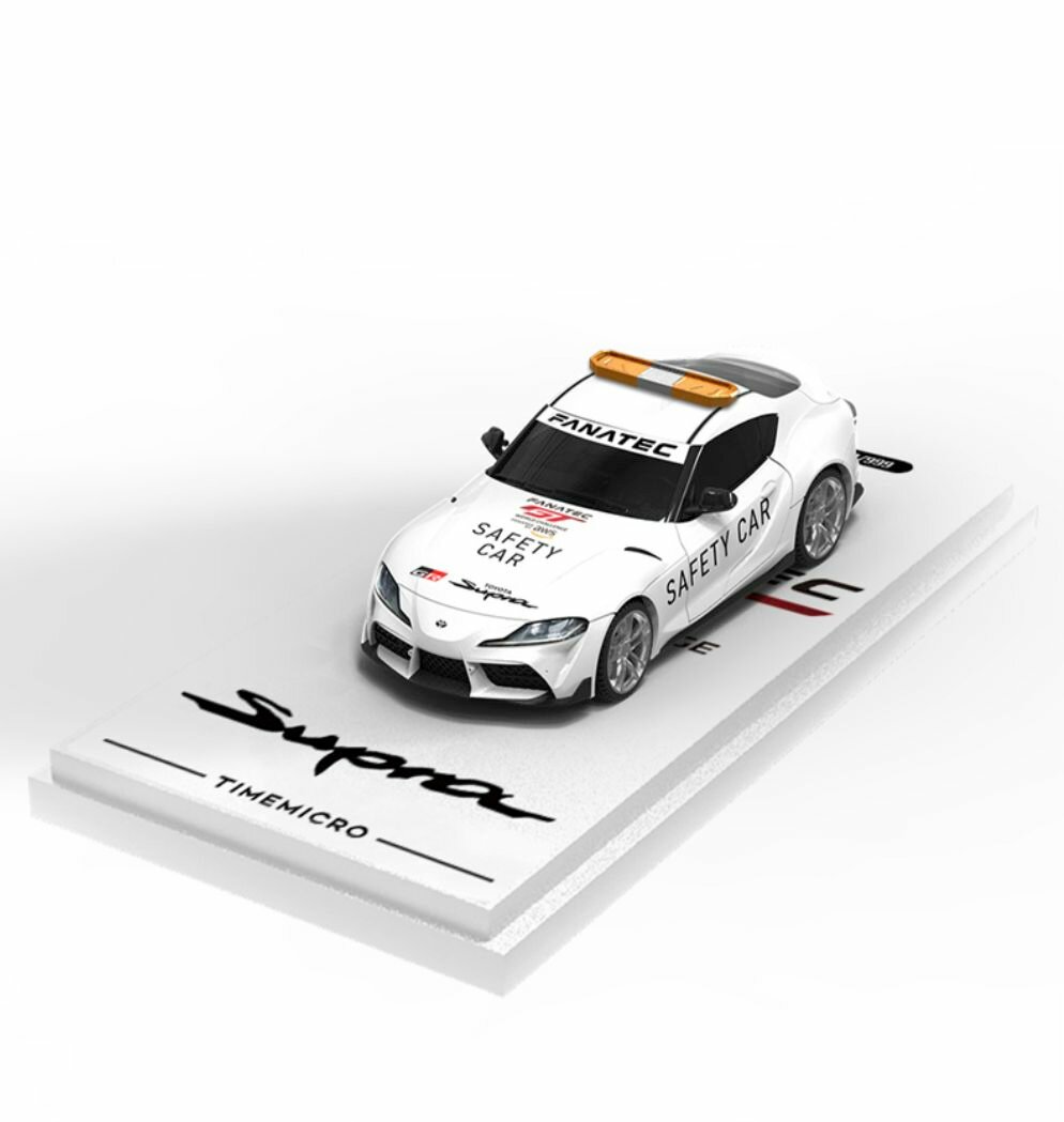 Коллекционная машинка Time Micro 1:64 Toyota Supra A90 Safety car white