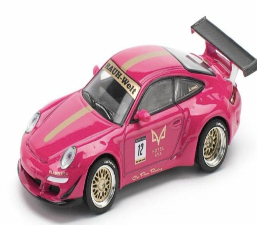 Коллекционная машинка Xcartoys x POP RACE 1:64 RWB Porsche 911 997 red