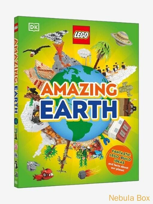 Книга "LEGO Amazing Earth", английский вариант, твёрдый переплёт, 2023 год