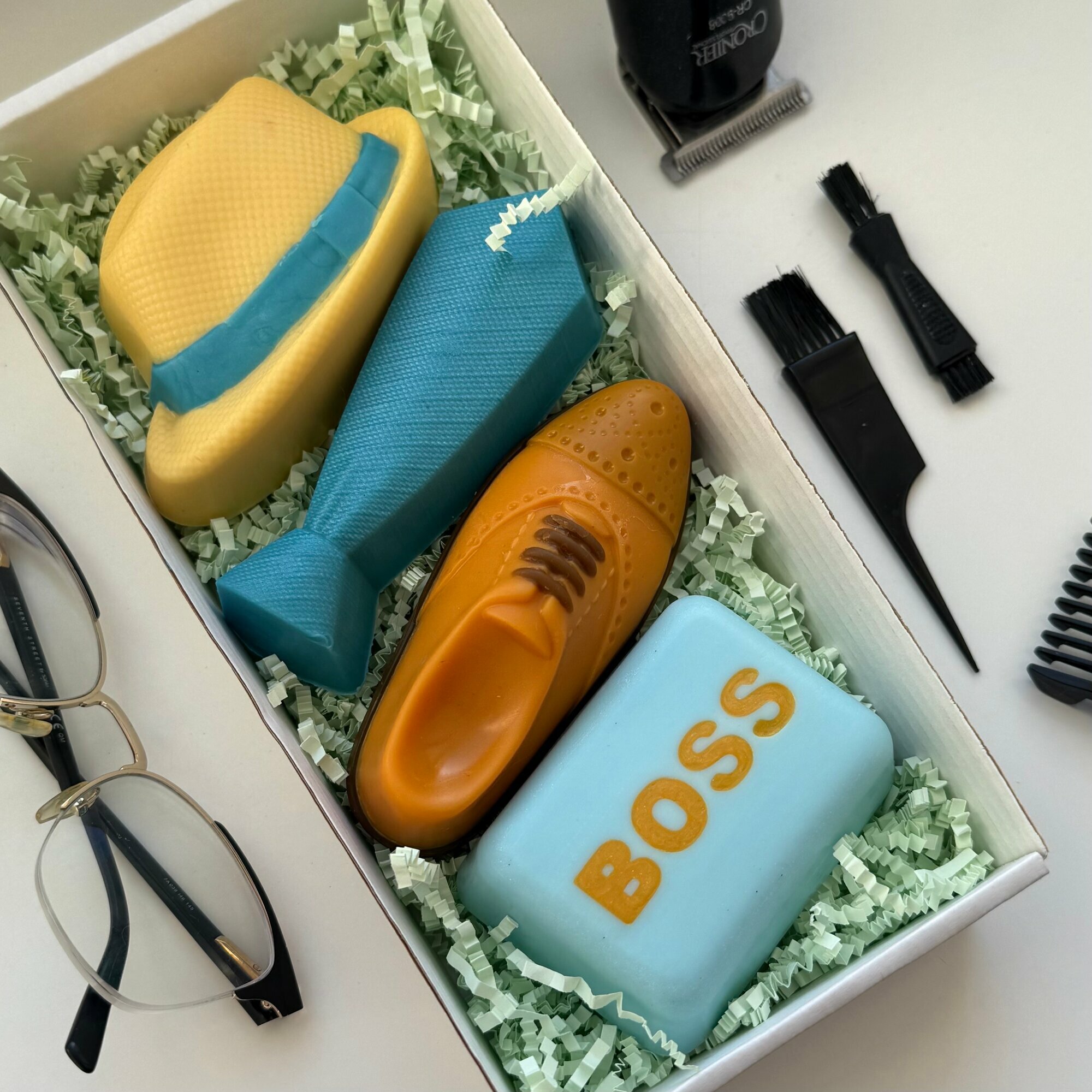 Набор мыла ручной работы «Начальник/Шеф/Boss» от мыловаренной мастерской AnnySunSoap