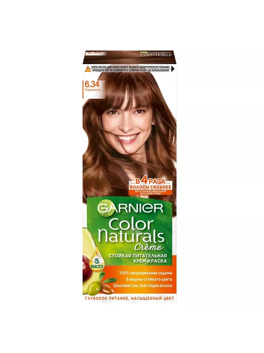 Color Naturals краска для волос 6.34 карамель