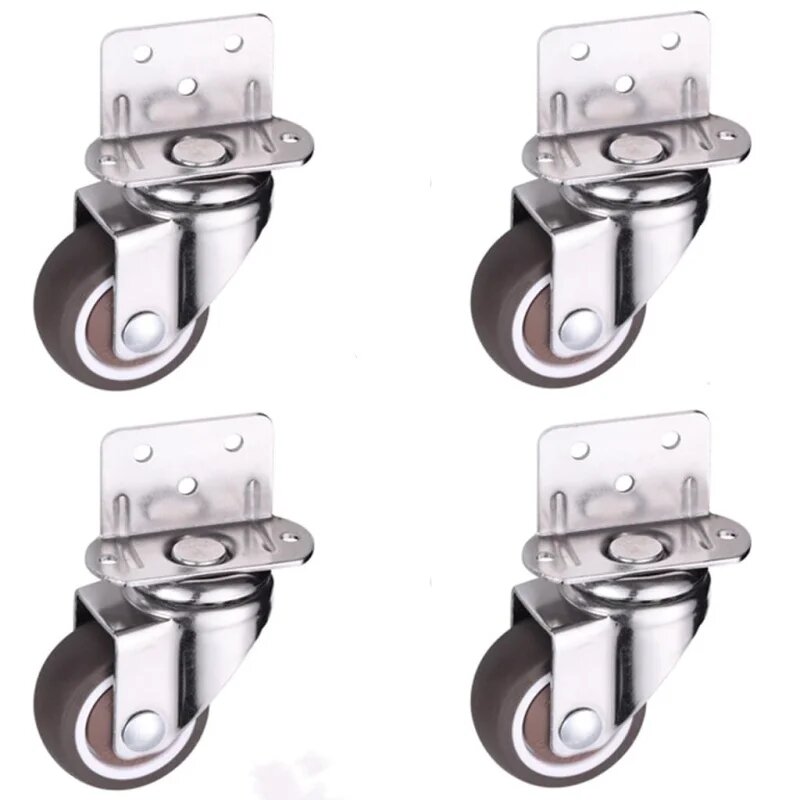 Мебельные ролики L-образные 4 шт. 2 inch, No brake
