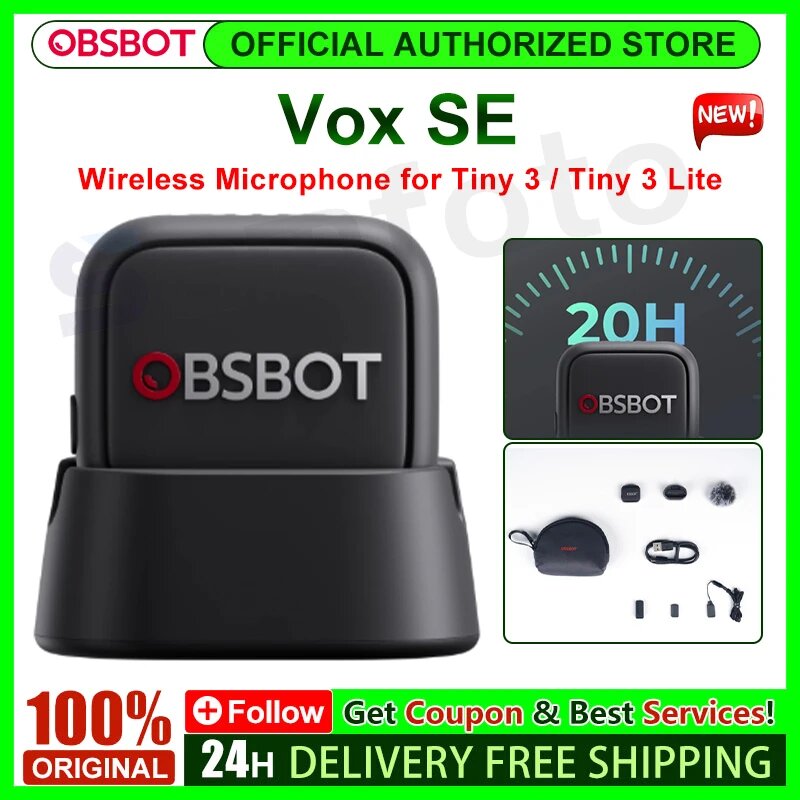 Беспроводной микрофон OBSBOT Vox SE для Tiny 3 / Tiny 3 Lite