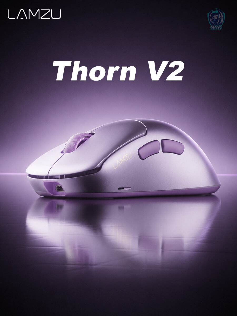 LAMZU Thorn V2 беспроводная игровая мышь 8K, 50000 DPI, PAW NEXT I, 55 г, для ПК