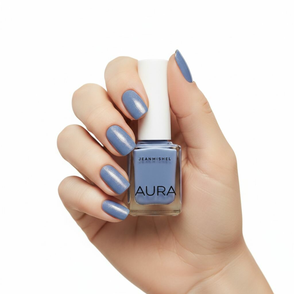 Лак для ногтей AURA 6 мл тон 493 васильковый