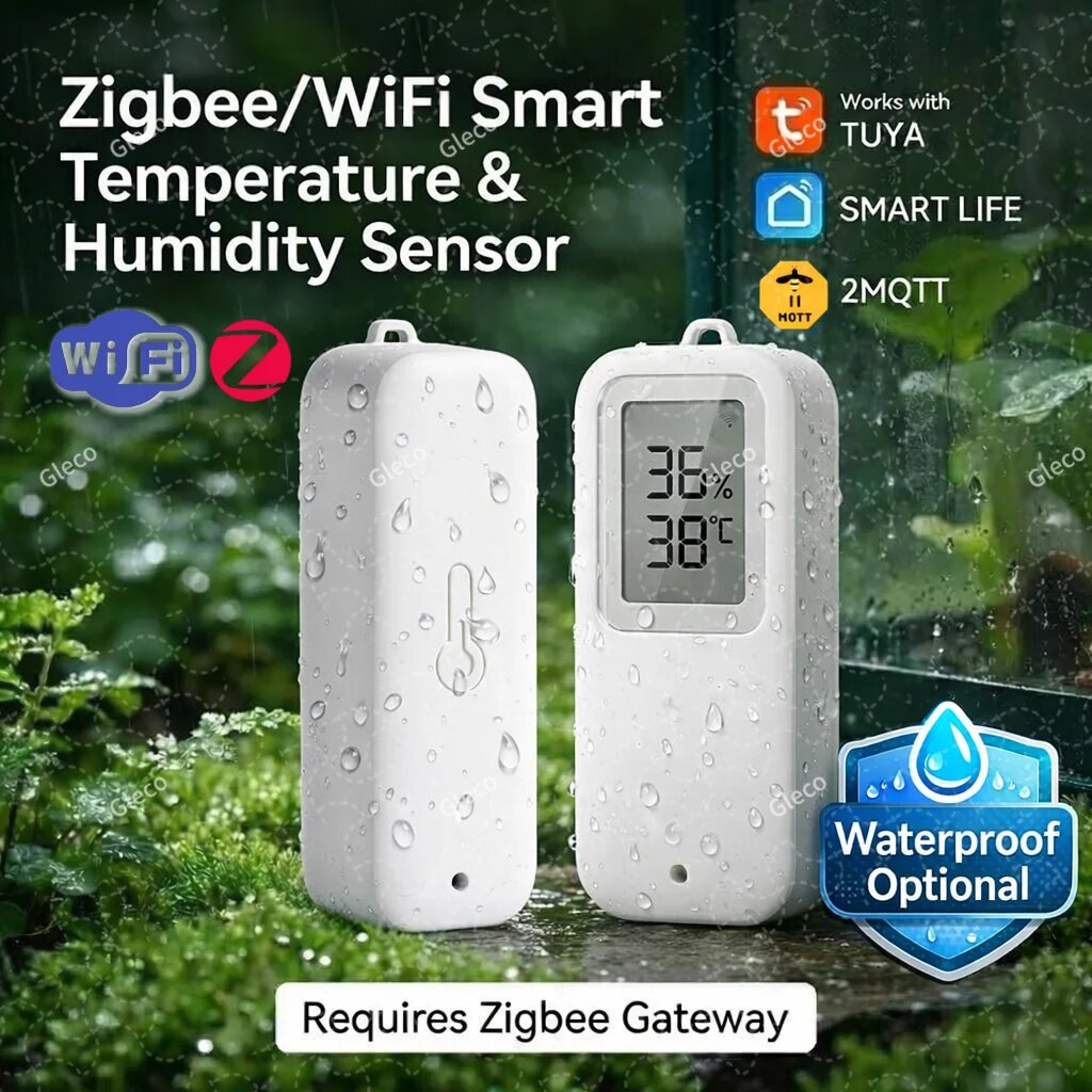 Датчик температуры и влажности coolo Zigbee With Screen Zigbee — фото 1