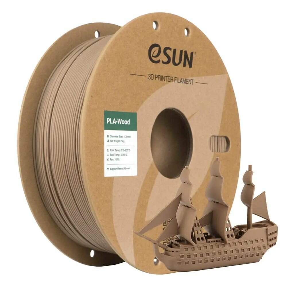 Филамент eSUN Wood Oak для 3D принтера, Дуб (деревянный) 1 кг.