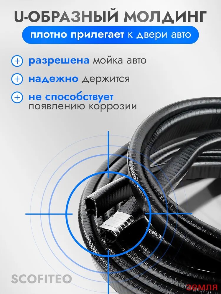 Уплотнитель автомобильный арт. Молдинг_черный — фото 1