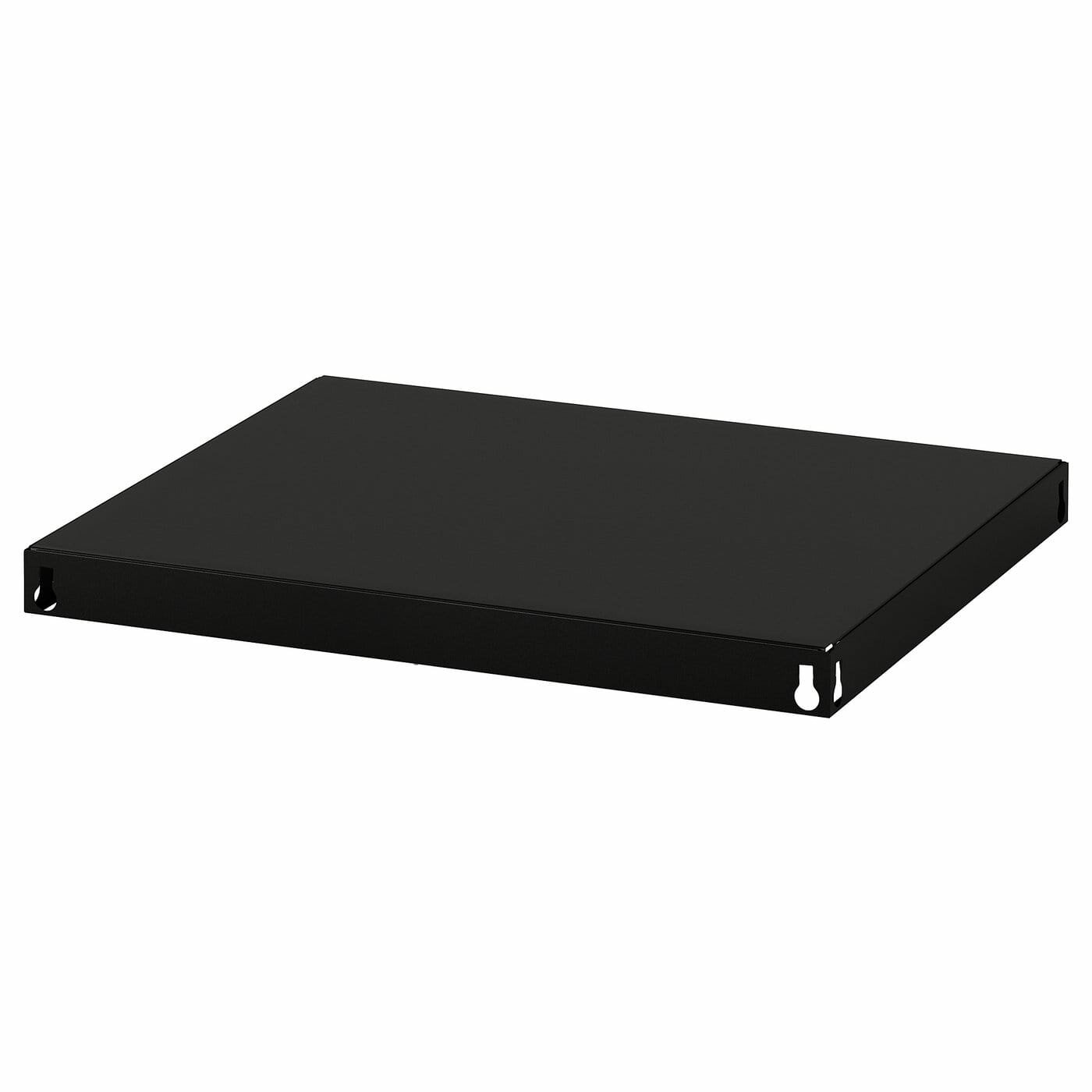 Полка IKEA BROR 403.827.85, сталь, нагрузка до 100 кг, черная, 64х54 см