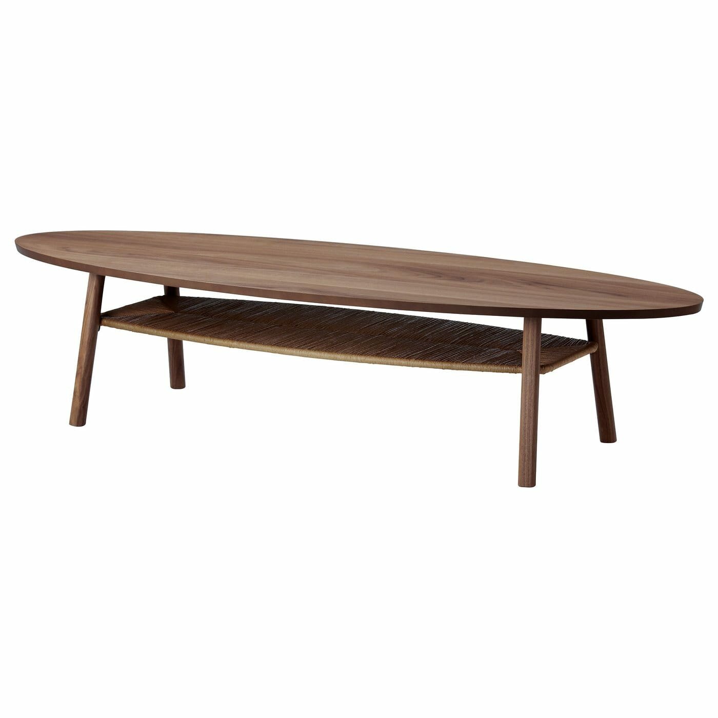 Журнальный стол IKEA STOCKHOLM, шпон ореха, 180x59 см 702.397.10