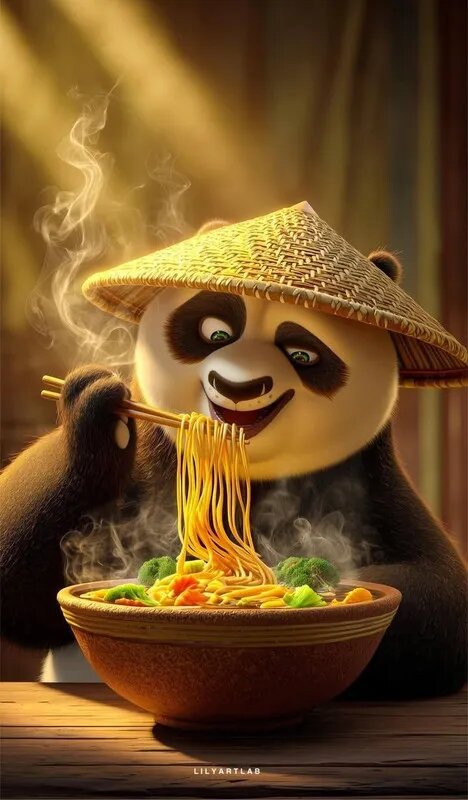 Картина По Номерам Для Взрослых Начинающих, Цветной Холст, /Kung Fu Panda/40x50см, Без рамки