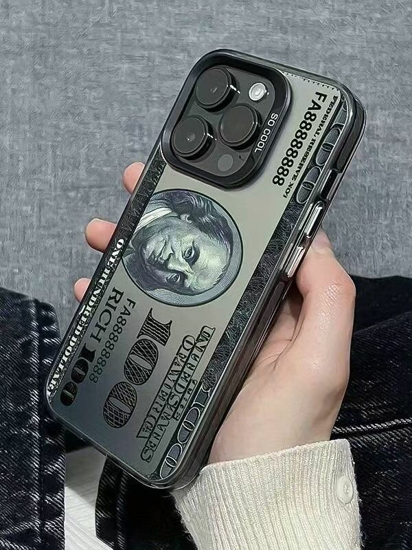 Чехол для iPhone 11 Pro Max с креативным узором доллара, серебристый блеск, премиальный новый оригинальный дизайн