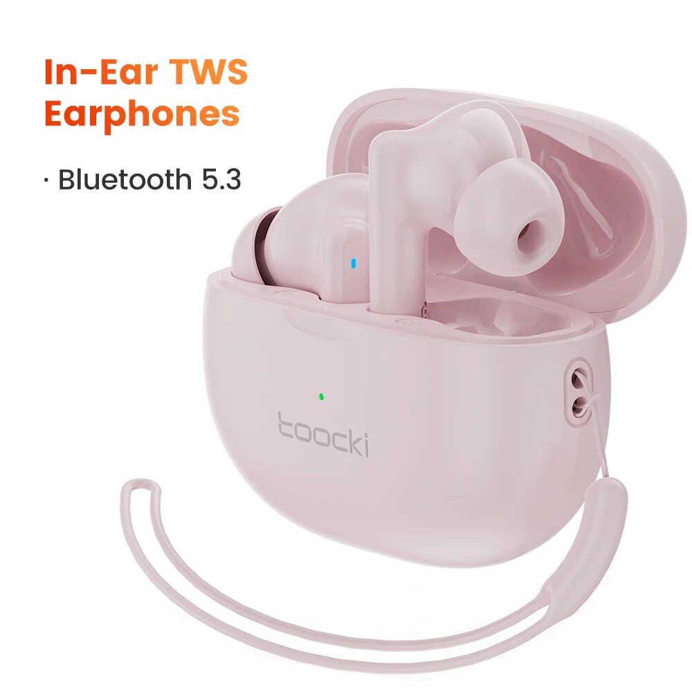 Toocki TWS Bluetooth 5.3 Наушники Pink