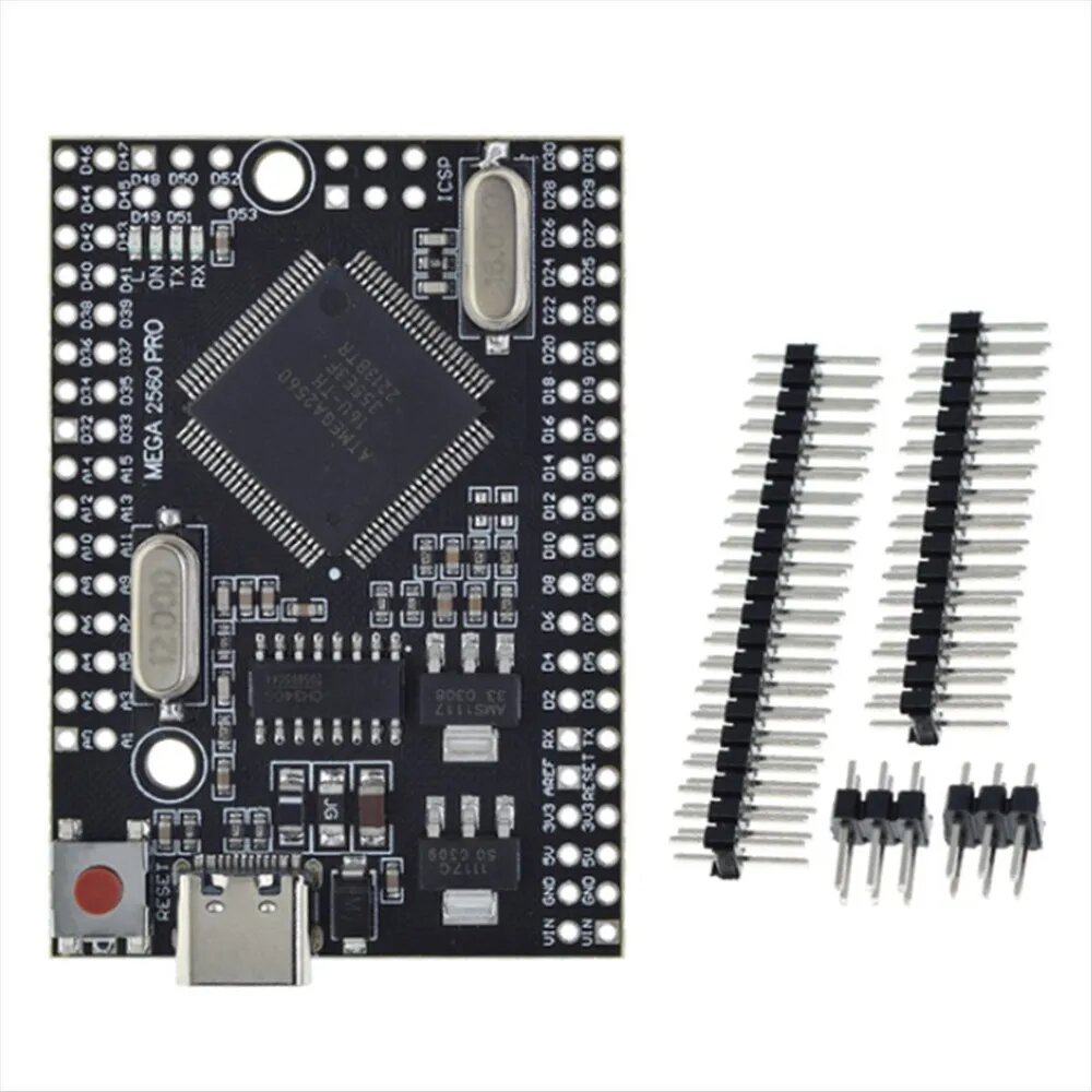 MEGA 2560 PRO CH340G/ATmega2560 Embed Chip С Разъемами TYPE-C USB