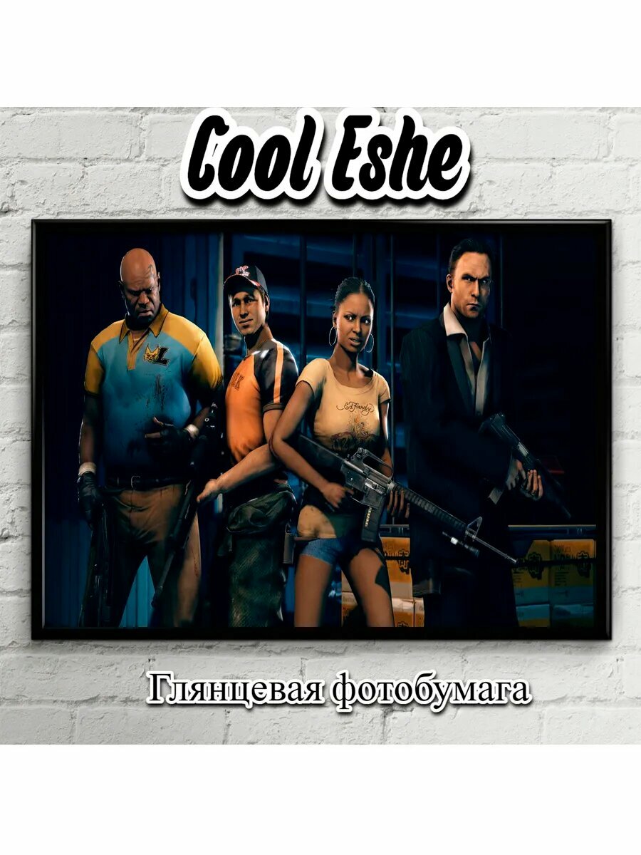 Плакат "left 4 dead 2 valve coach" А3