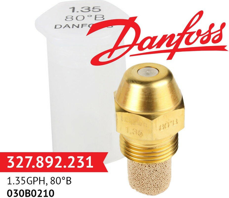 Топливная форсунка Danfoss 1.35GPH,80В 030B0210