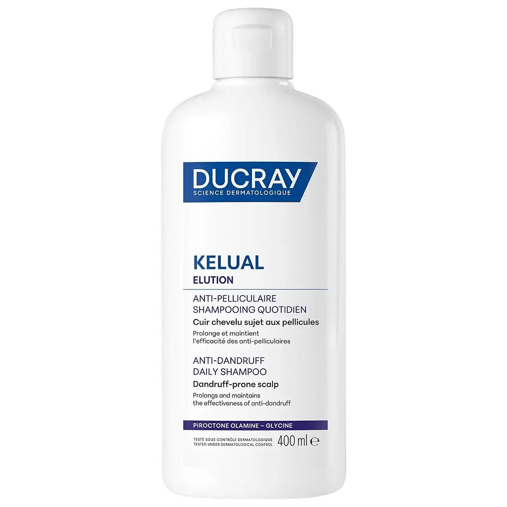 Ducray Kelual Elution Поддерживающий ежедневный шампунь для кожи головы, склонной к перхоти 400 мл 1 шт