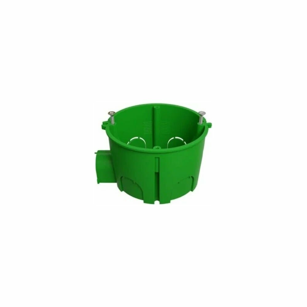 Коробка установочная Greenel D68x45 для кирпичных стен, Зеленая GE40004-10-R
