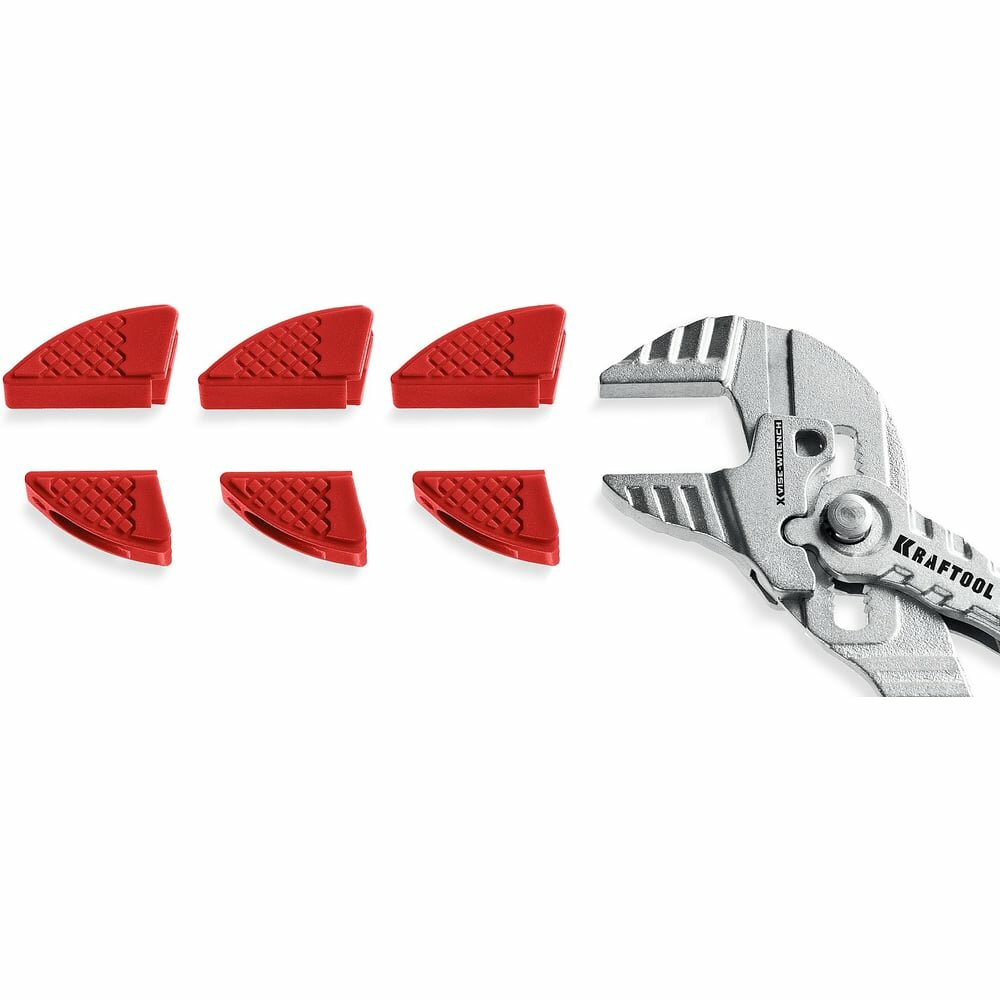 Сменные защитные накладки на губки KRAFTOOL Vise-Wrench для клещей 180 мм, набор из 3-х пар 22066-S3