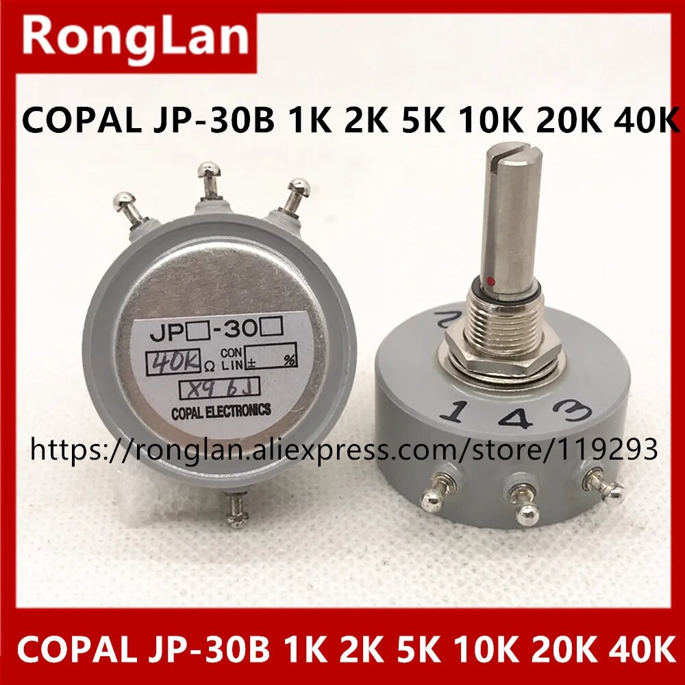 Потенциометр COPAL JP30B 1 кОм RONG LAN
