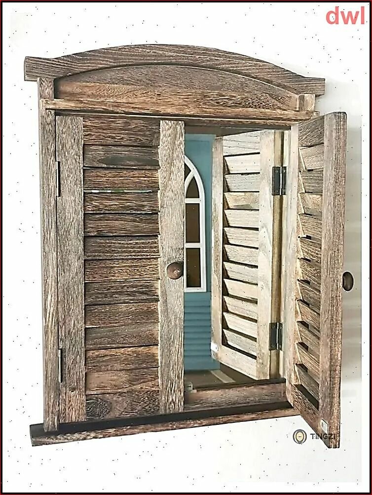 Зеркальное окно интерьерное, Настенный декор, 42x53см, 1 шт-zjj