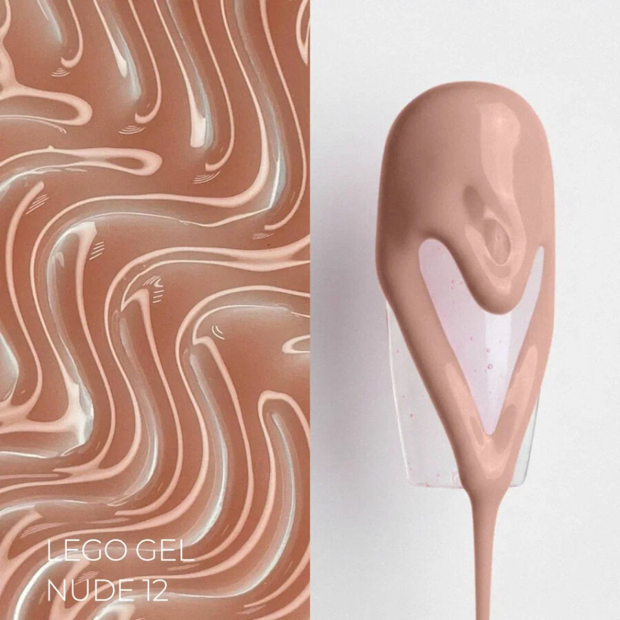 Lovely, Гель для наращивания и укрепления Lego Gel Nude 12, 30 ml