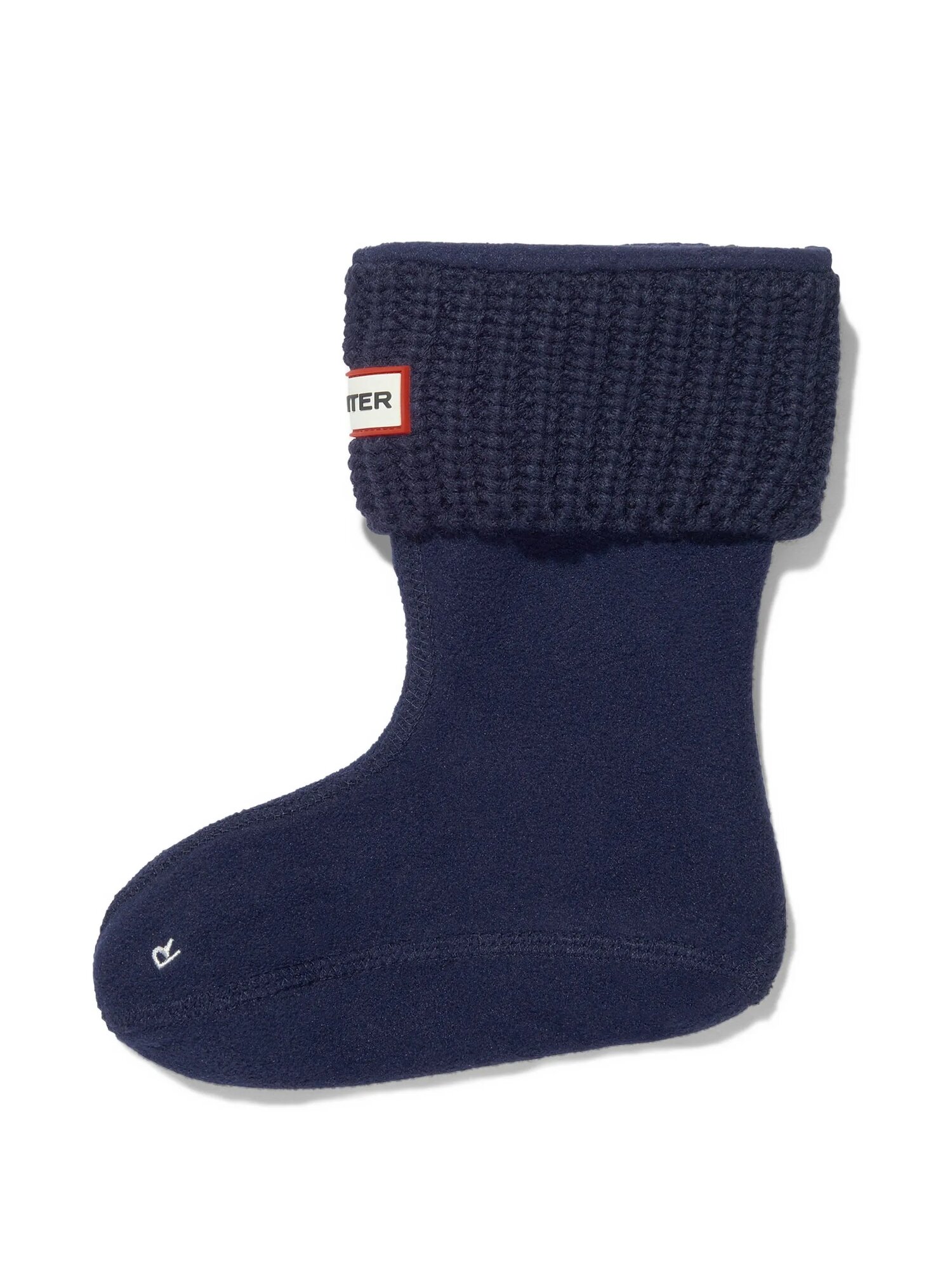 Носки HUNTER Logo-patch fold-over socks, размер 35-38, синий — фото 1