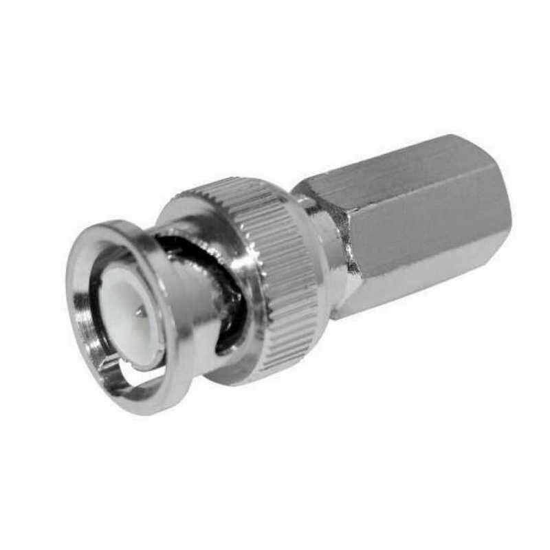 BNC-7012B HYR-0107B(BNC-U59P), Разъем BNC, штекер, RG-59, вкручивающийся (Twist-on) RG-59CON-BNC